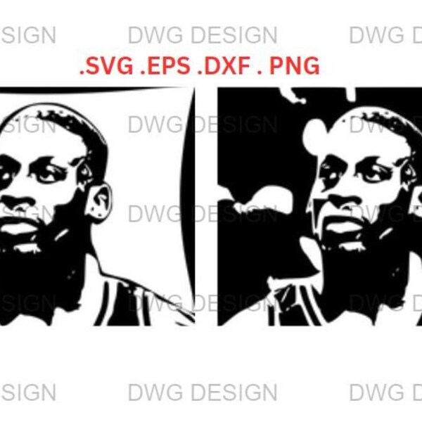 Dennis Rodman Svg - Etsy