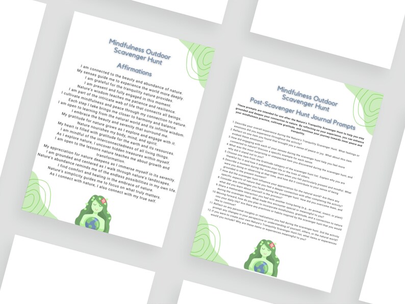 Mindfulness Scavenger Hunt - Exploration & Reflection Activity for Kids ...