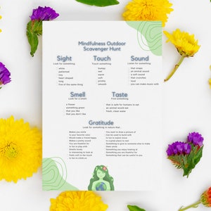 Mindfulness Scavenger Hunt - Exploration & Reflection Activity for Kids ...