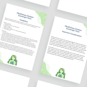 Mindfulness Scavenger Hunt - Exploration & Reflection Activity for Kids ...