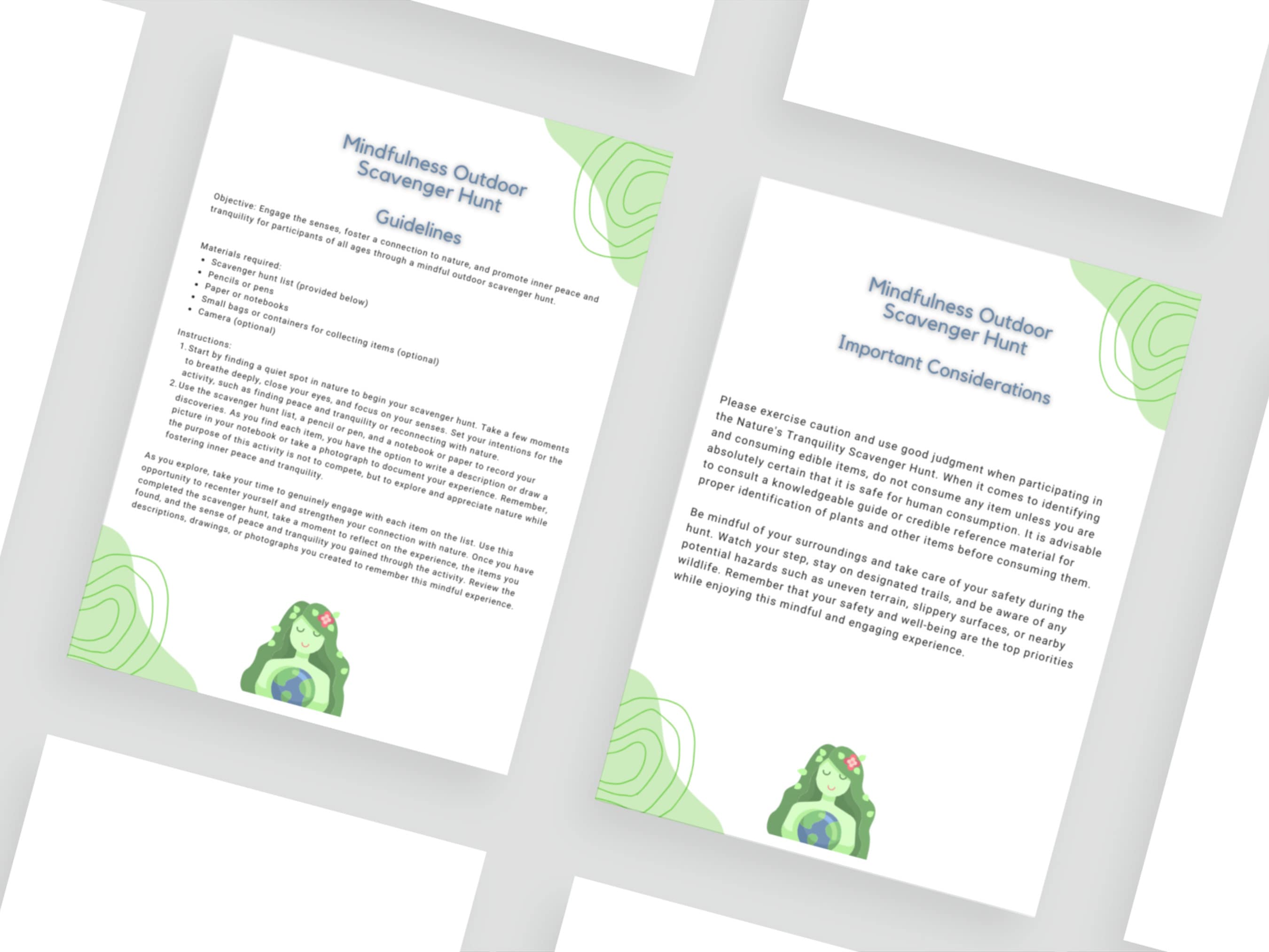 Mindfulness Scavenger Hunt - Exploration & Reflection Activity for Kids ...