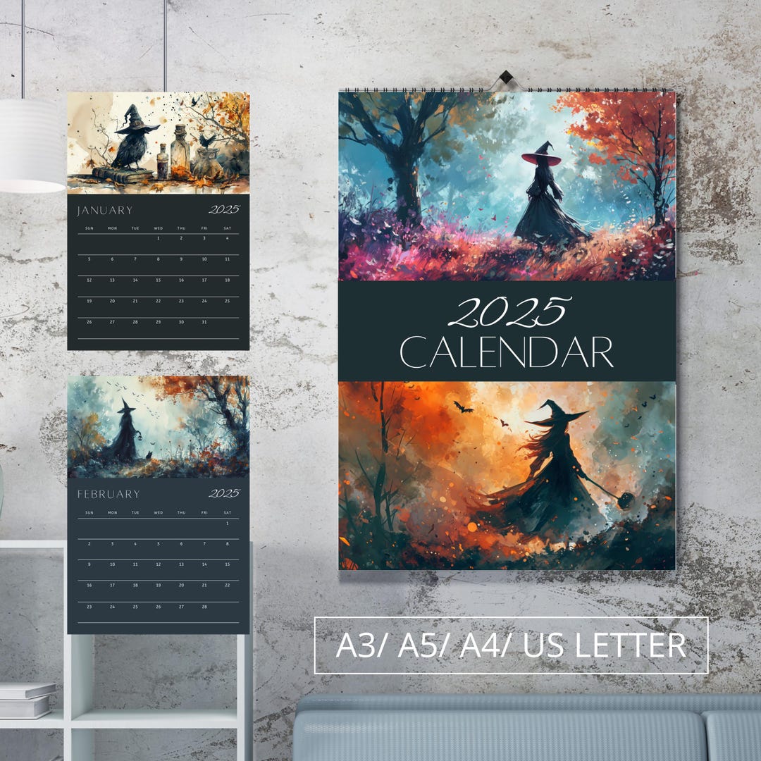 2025 Calendar "witches" - Epic Illustrations and Fantasy Art | 12 ...
