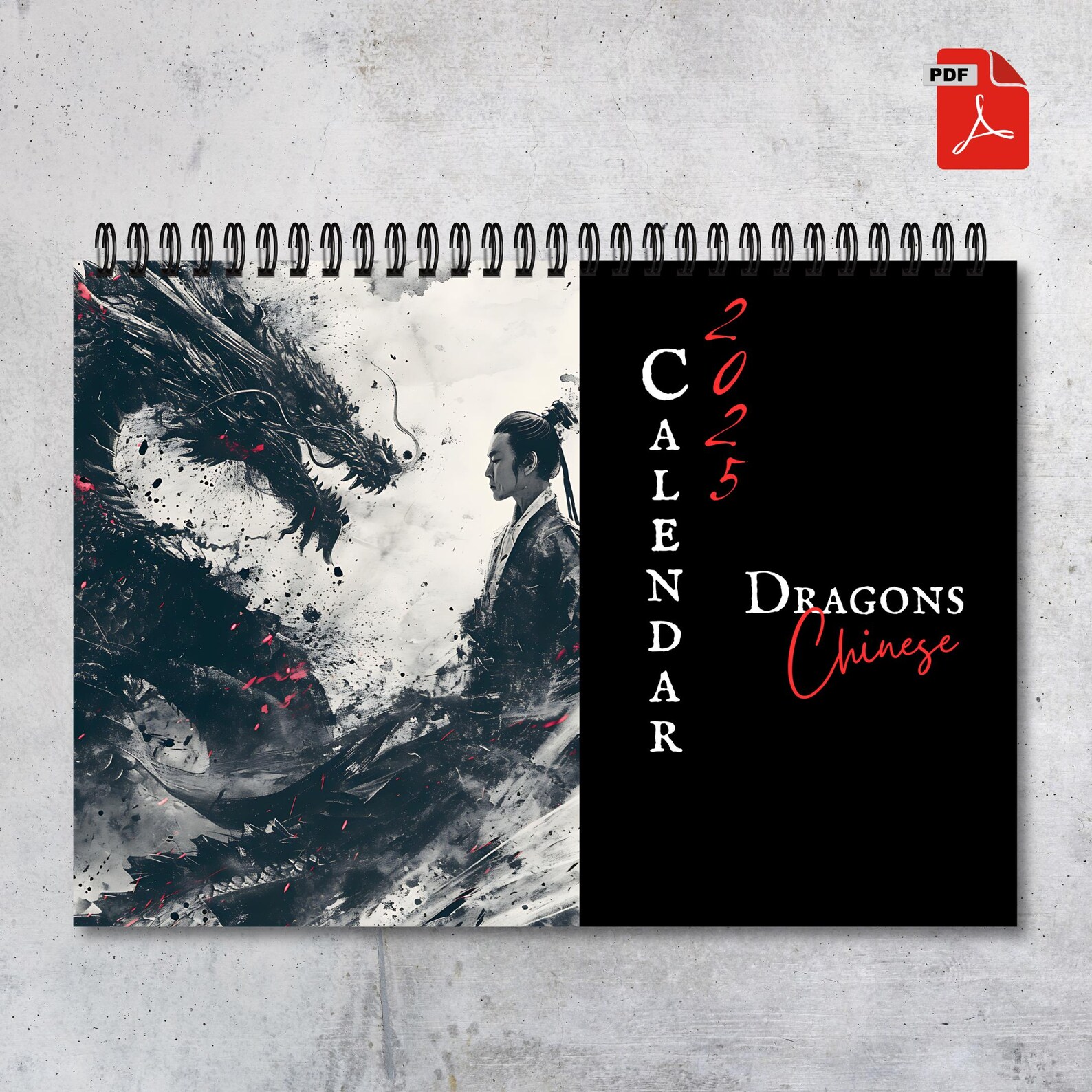 2025 Calendar "chinese Dragons" - Epic Illustrations and Fantasy Art ...