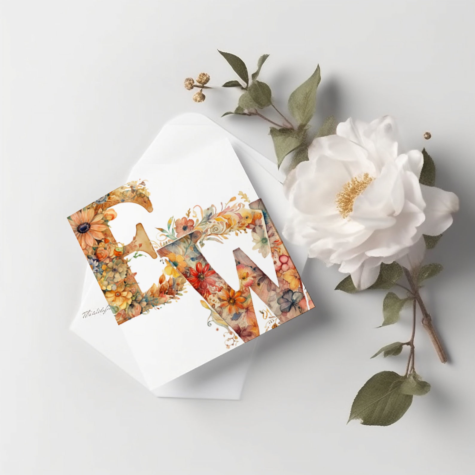 Colorful Floral Alphabet Png, Alphabet Watercolor Png, 26 Floral ...