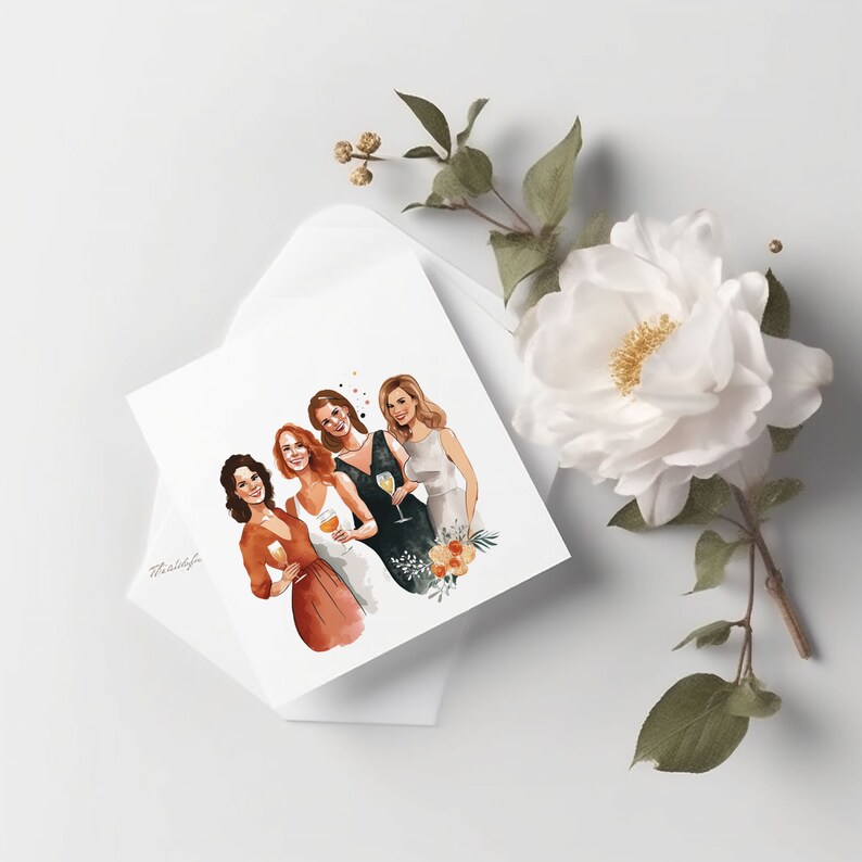 Hen Party Clipart, Bridesmaid Drawing, Best Friend Clipart, Bridesmaid ...