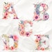 Pastel Floral Alphabet Png, 26 Floral Letters Clipart, Boho Letter ...