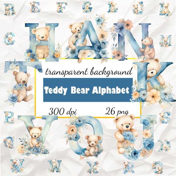 Bear Alphabet - Etsy