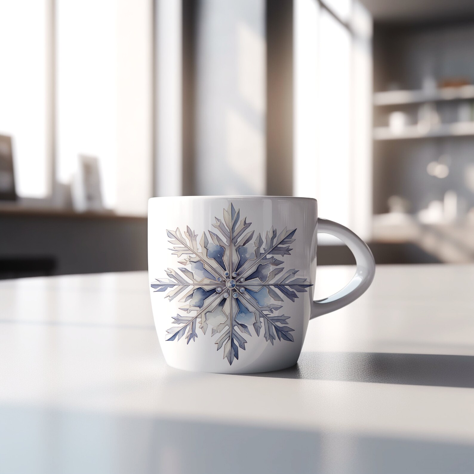 Watercolor Silver Snowflake Png, Silver Snowflake Clipart, Christmas ...