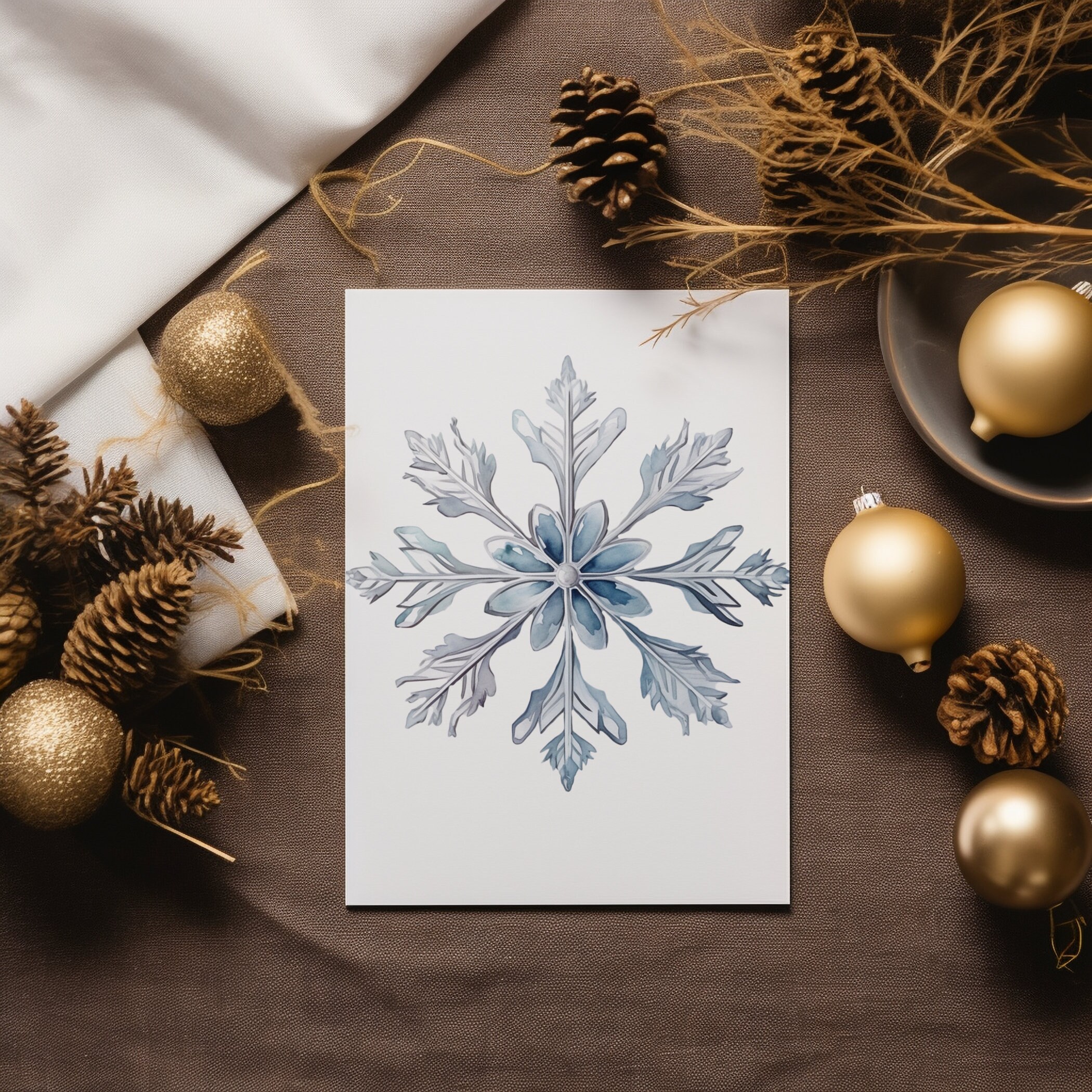 Watercolor Silver Snowflake Png, Silver Snowflake Clipart, Christmas ...