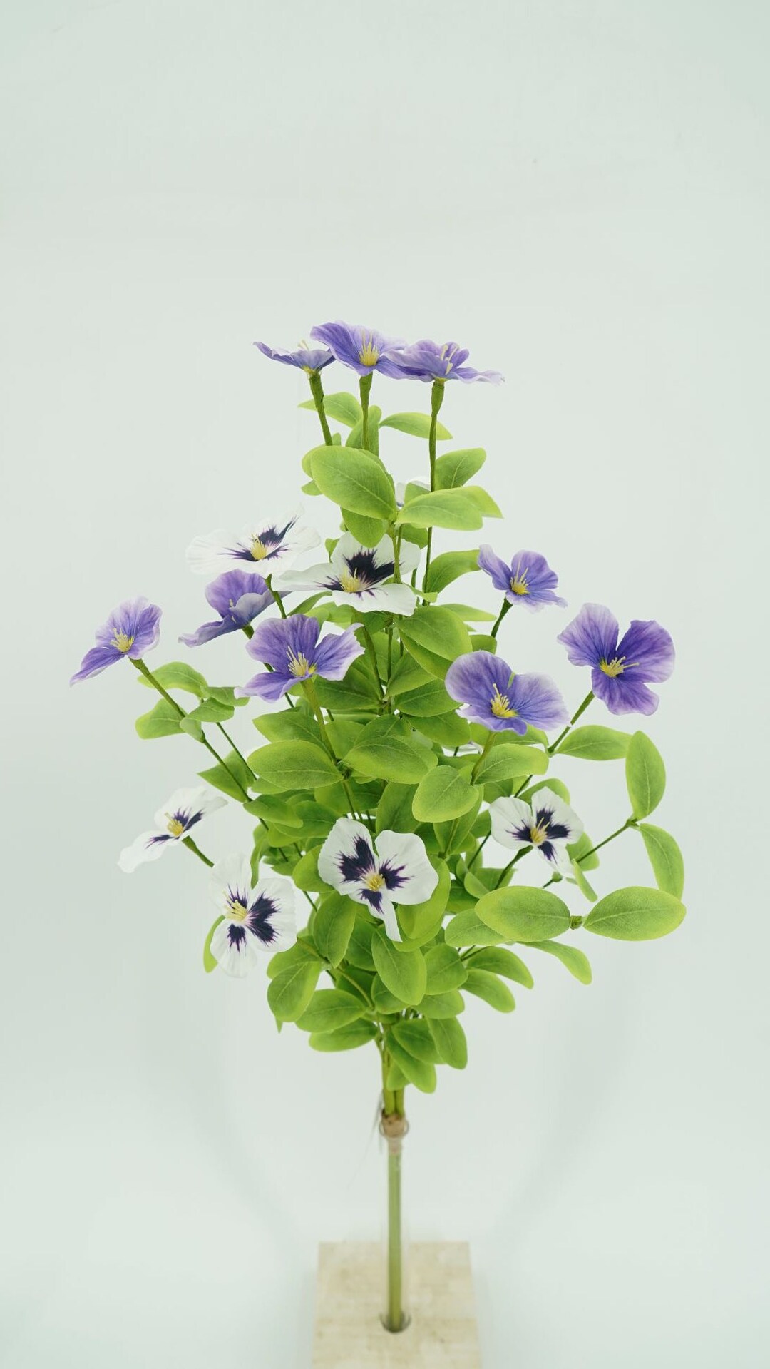 28 Pansy Stem/bunch With Burlap Tie 2-pack - Etsy