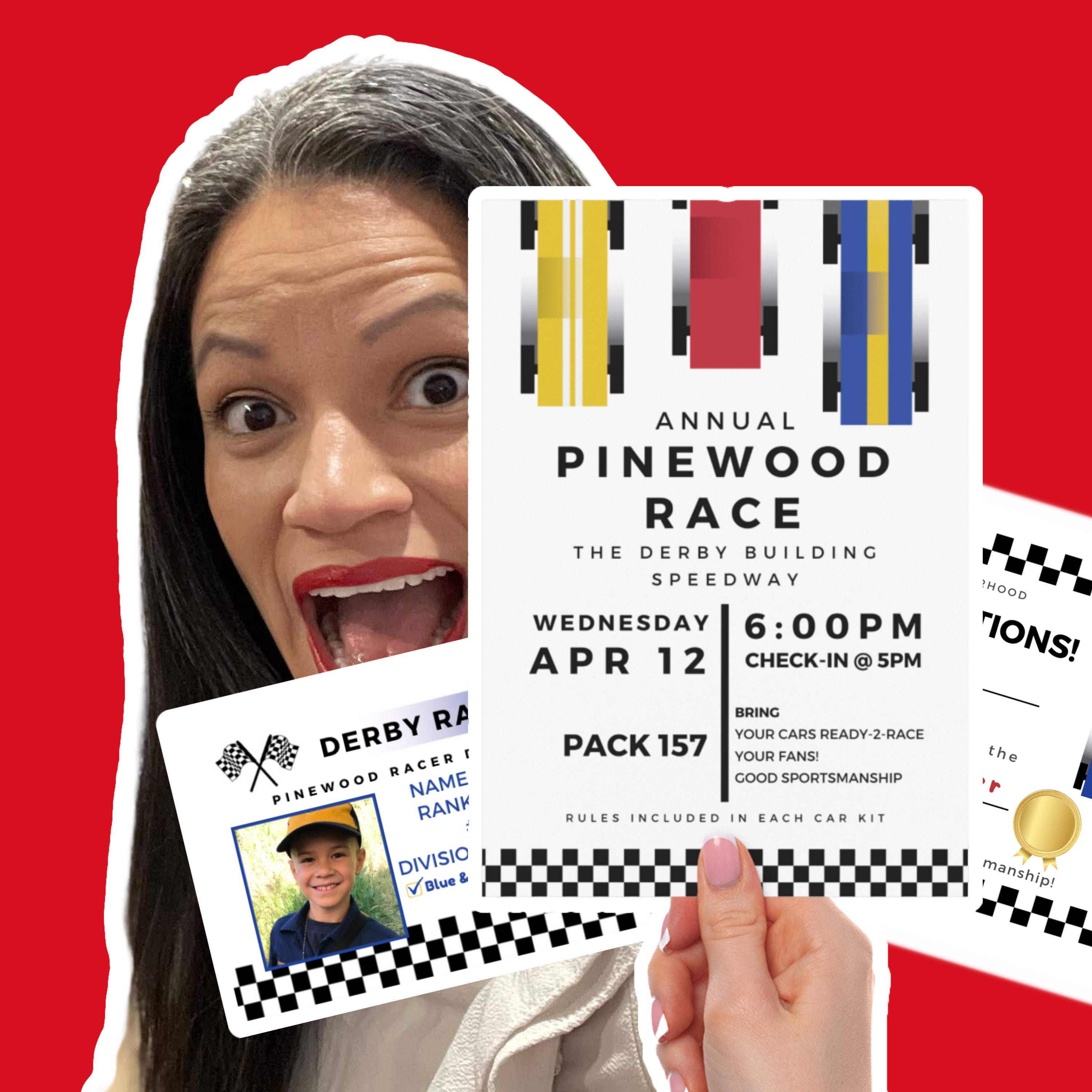 FULL BUNDLE Digital CANVA Templates - Pinewood Race Car Derby! Derby ...