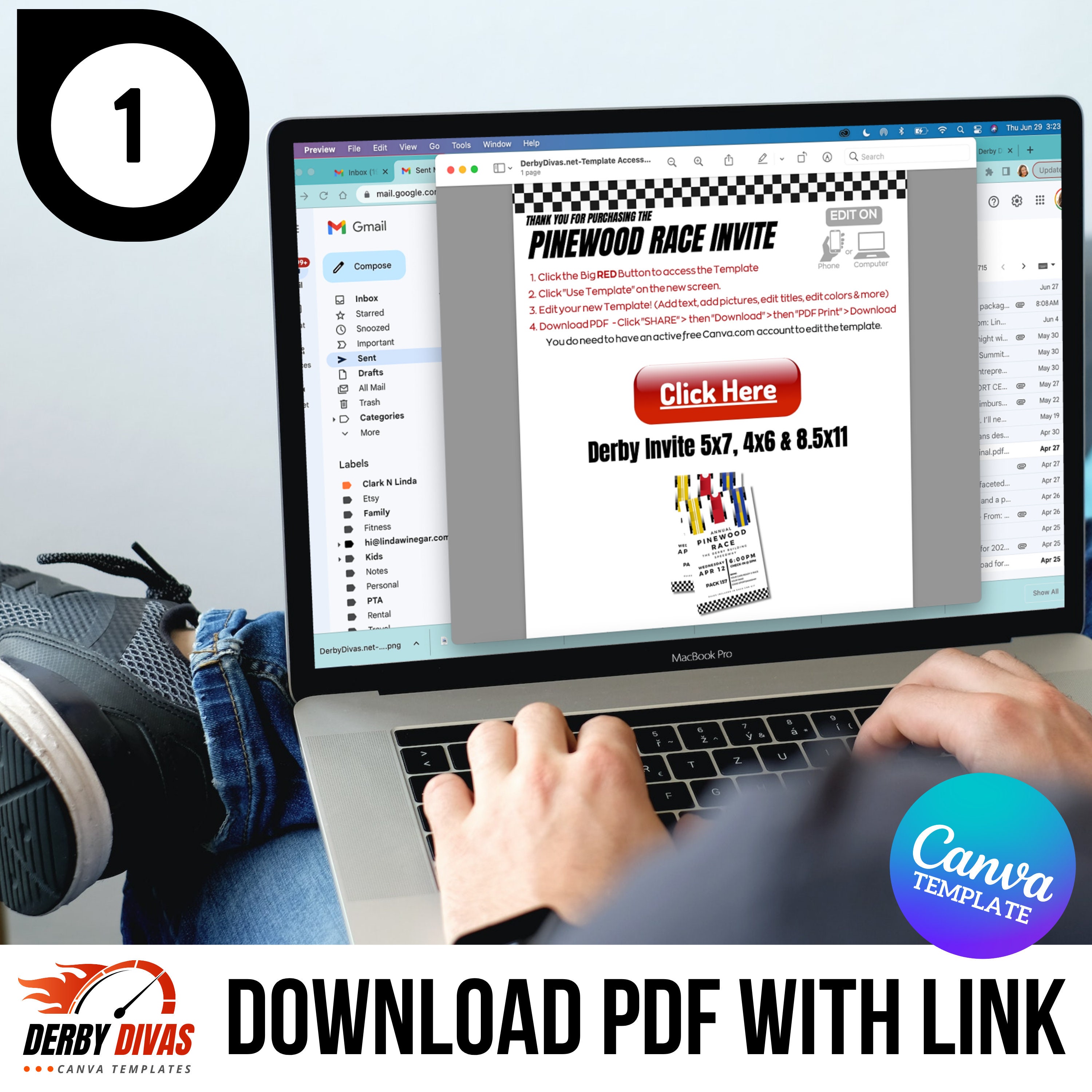 Editable Pinewood Race Car Derby Invitation! Race Car Party | Derby ...
