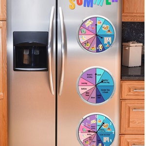 Digital Editable Summer Clock Schedule Template | Printable 8" Clock ...