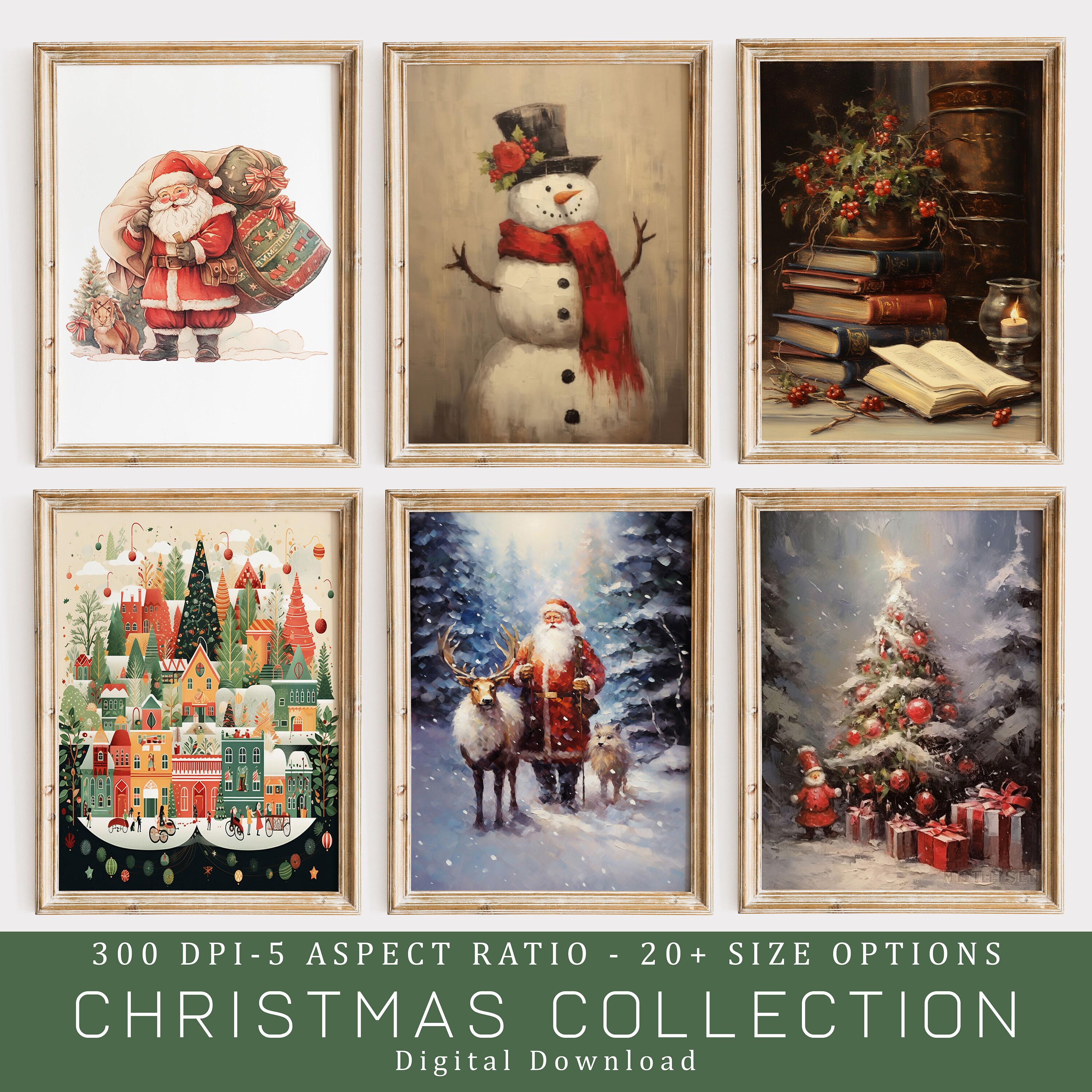 Vintage Christmas Prints Christmas Prints Bundle 15 CHRISTMAS ...