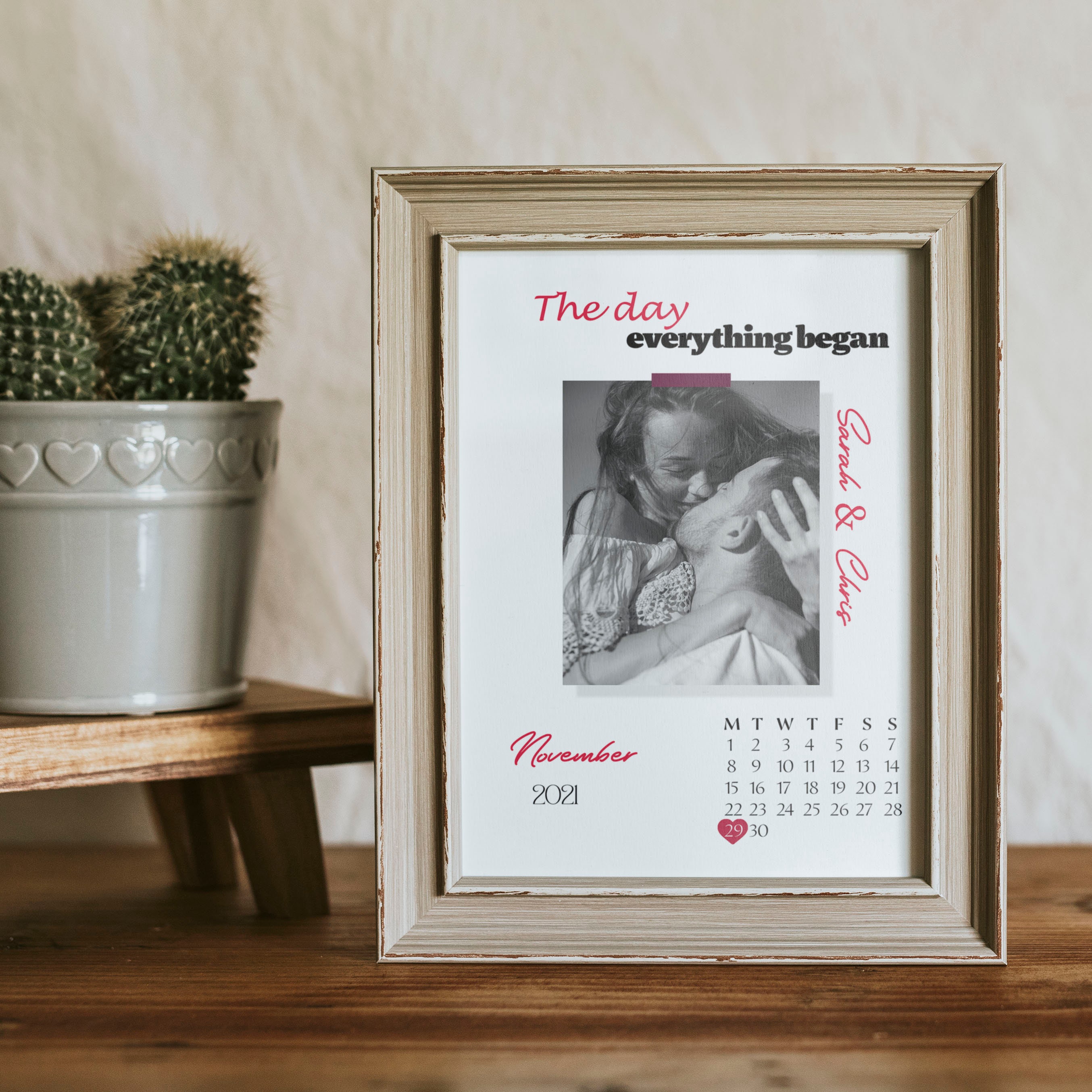Custom Couple Photo Print Gift Personalized Love Print Gift for Your ...
