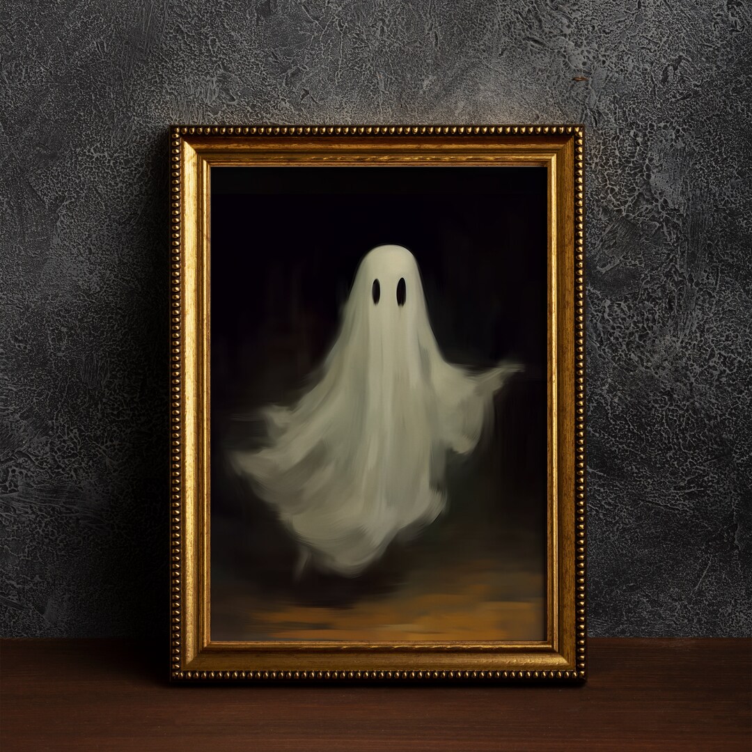Ghost Wall Art Ghost, Ghost Art Print, Art Print, Halloween Art Print ...