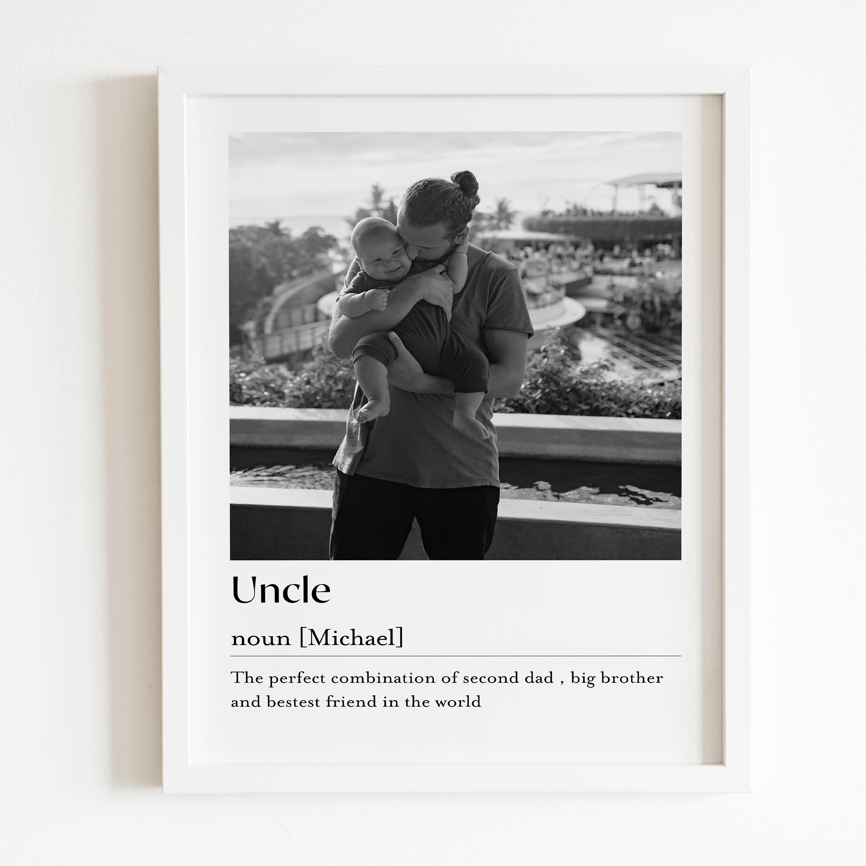 Personalized Uncle Print Gift for Uncle From Niece Custom Gift for ...