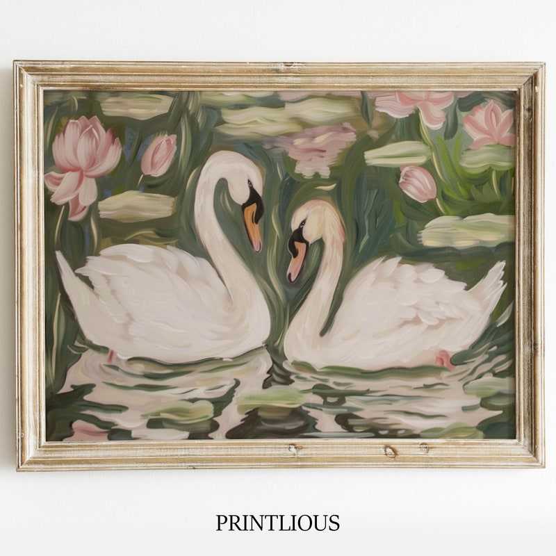 Swan Print - Etsy