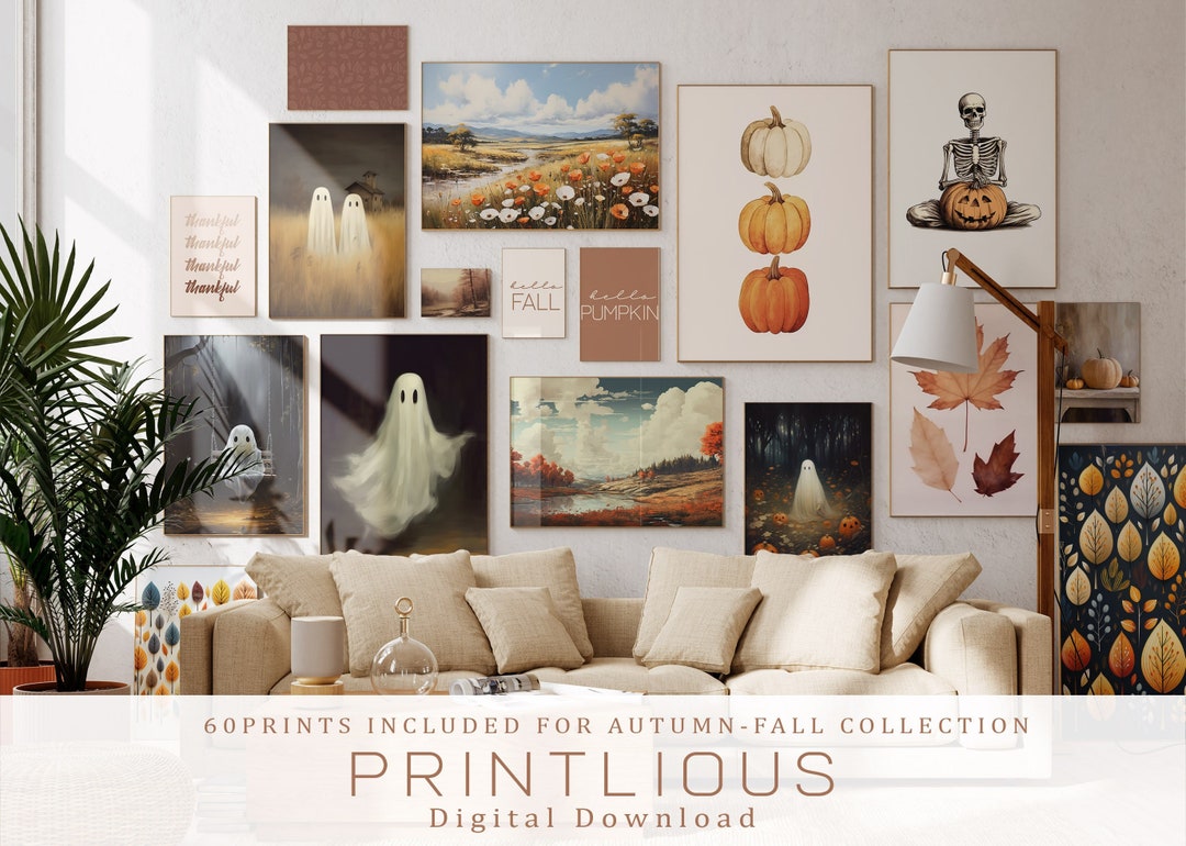 Fall Gallery Wall Prints Set of 60 , Fall Printable Wall Art ...