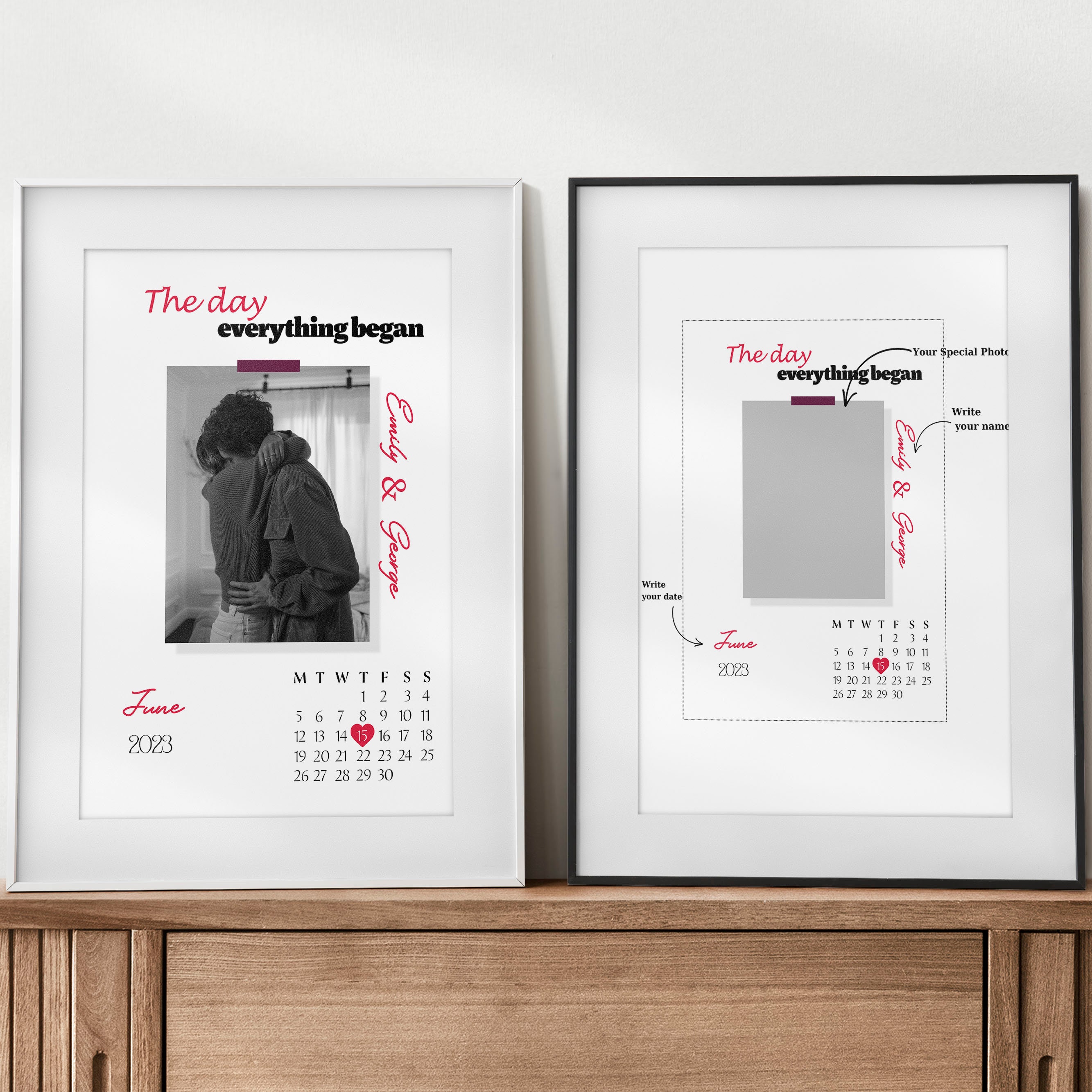 Custom Couple Photo Print Gift Personalized Love Print Gift for Your ...