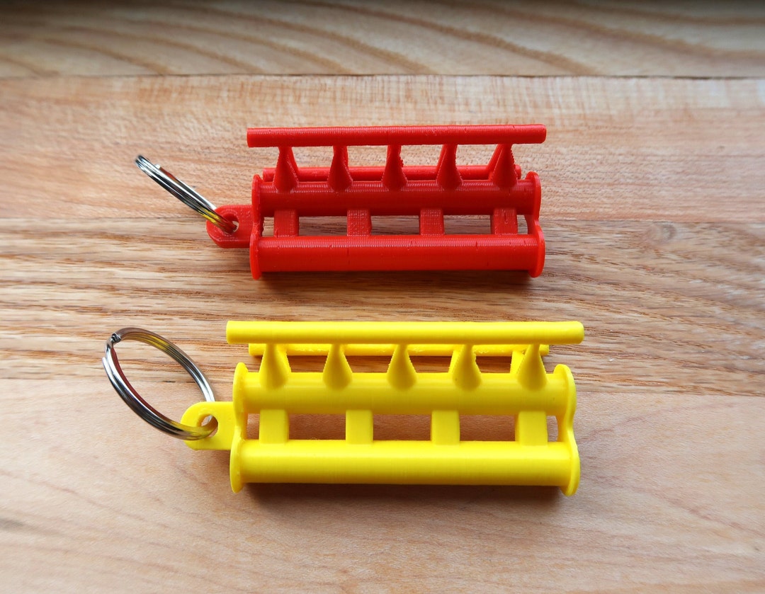 Roller Coaster Track Keychain Modern Intamin Inspired 3D Printed Track ...