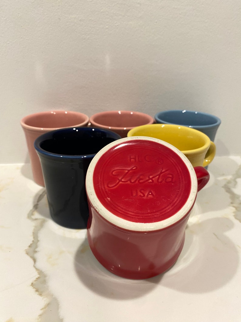 Funky Vintage Colorful Coffee Mugs Tea Mug Tom and Jerry Petite Cups ...