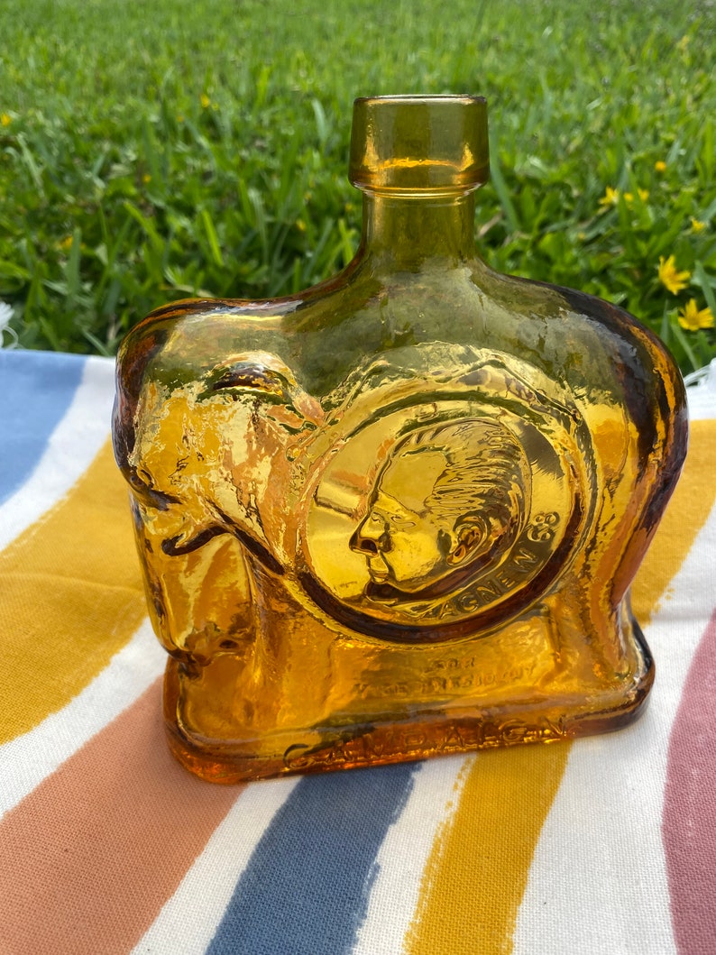 Vintage Commemorative '68 Campaign Glass Bottles Set of 2 Collectibles ...