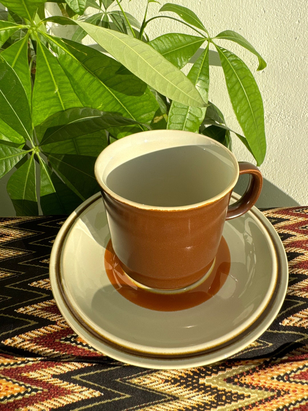 Vintage 1970s Stoneware Coffee Set: Mid-century Modern Diner Style - Etsy