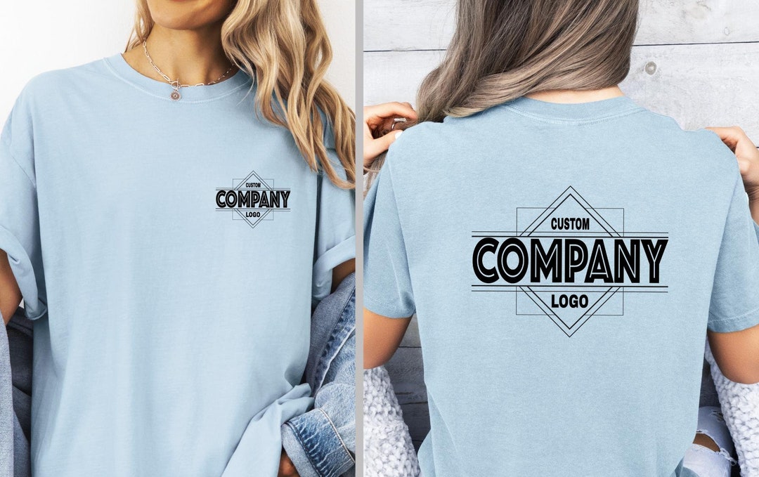 Custom Comfort Colors Company Logo T Shirts, Comfort Colors Logo Shirt ...