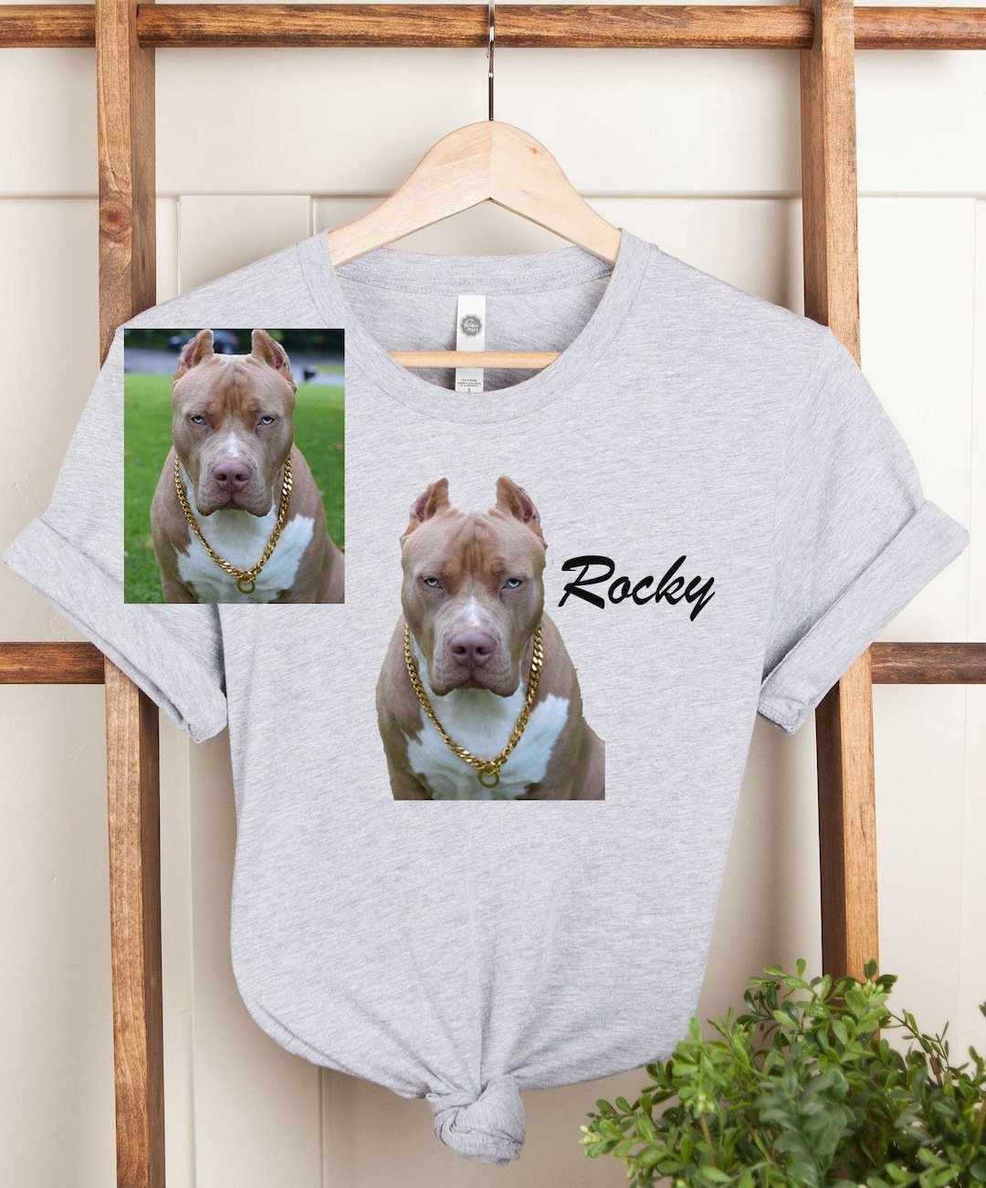 Custom Dog Photo and Name Shirt, Personalized Pet Shirt, Personalized ...