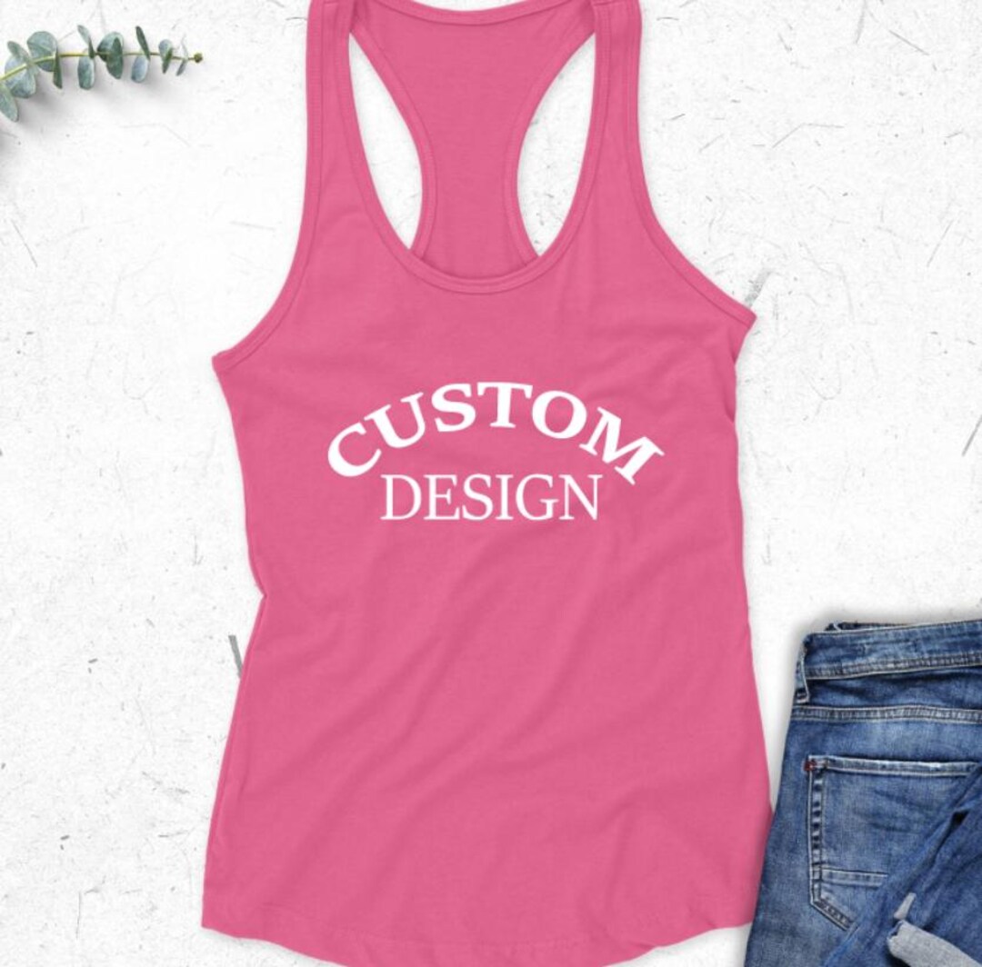 Custom Design Tank Top, Custom Logo Tank Top, Bridal Party Tank, Custom ...