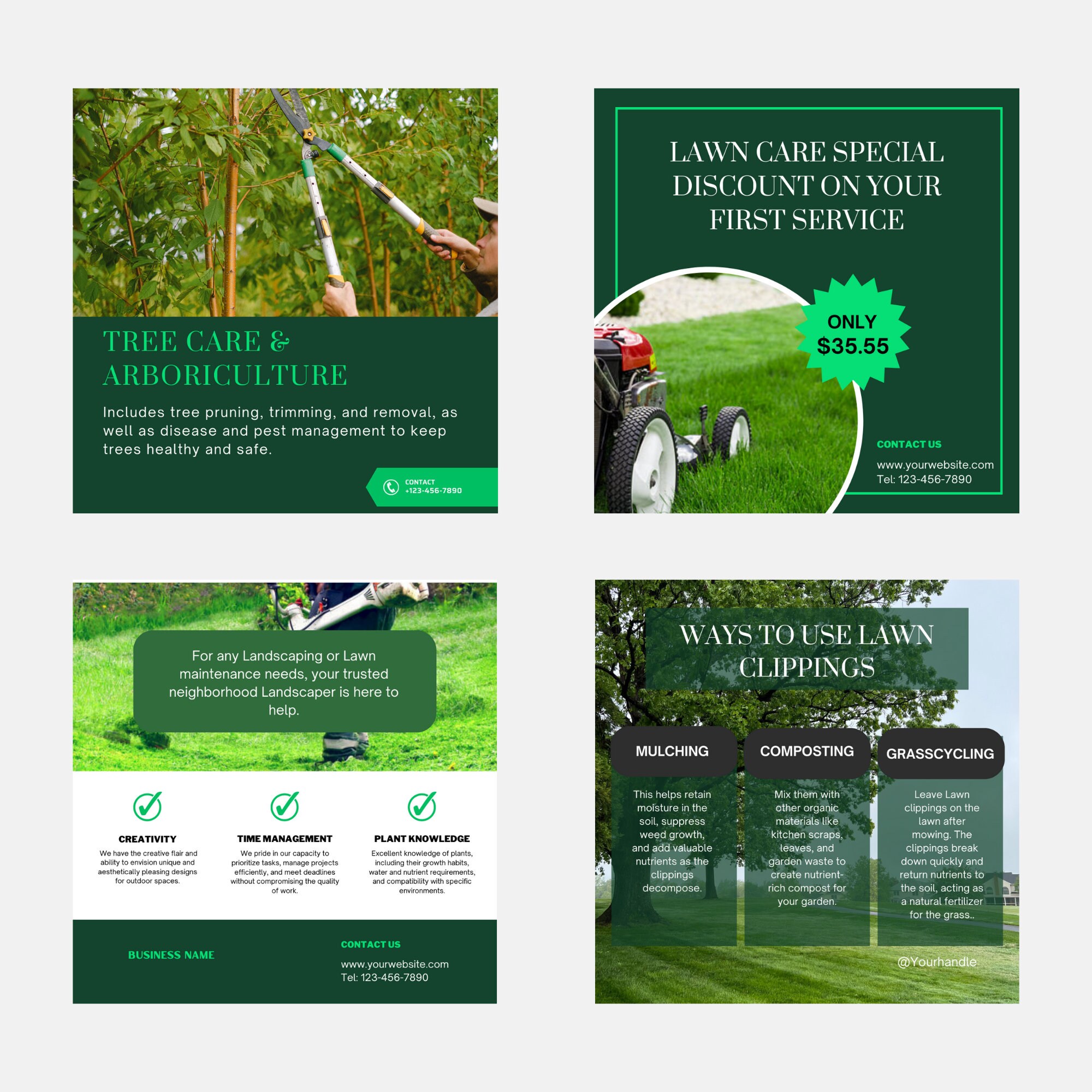 Lawn Care Instagram Posts, Landscaper Social Media Posts, Instagram ...