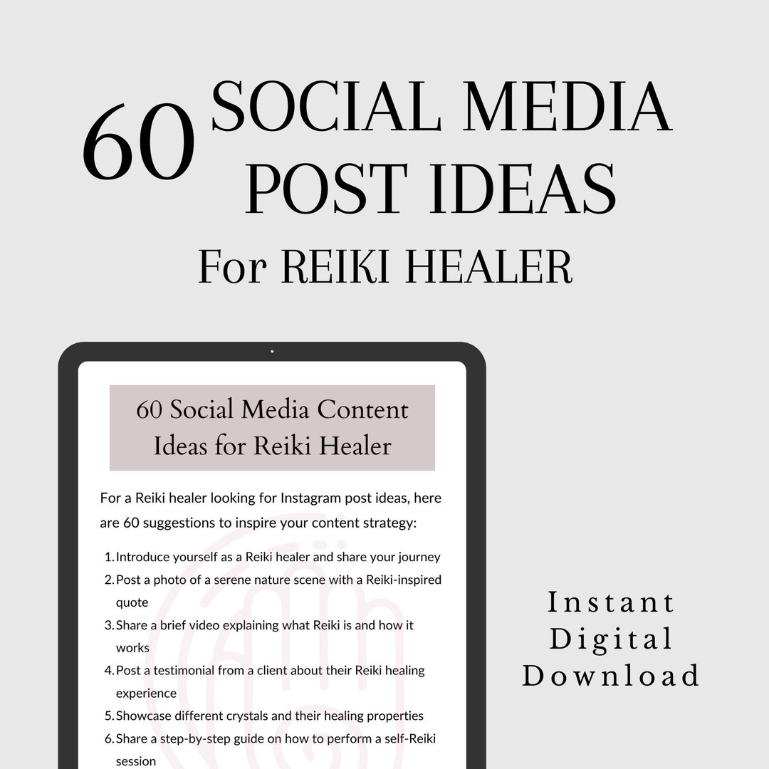 60 Reiki Social Media Post Ideas, Spiritual Instagram Content Ideas ...