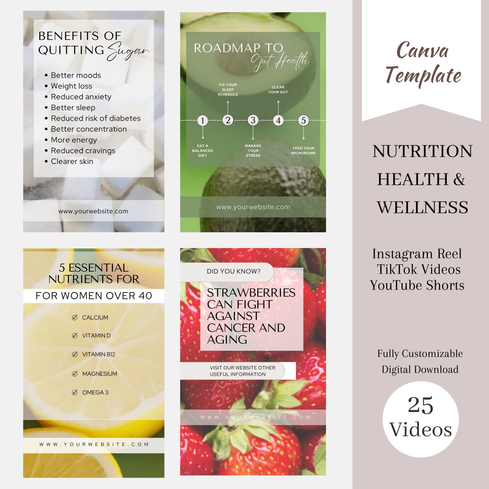 Nutritionist Social Media Posts, Health and Wellness Coach Instagram ...