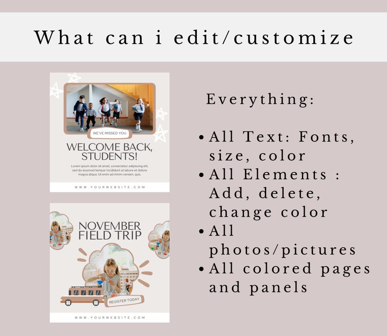 Education Instagram Posts, Canva Template, Early Childhood Education ...