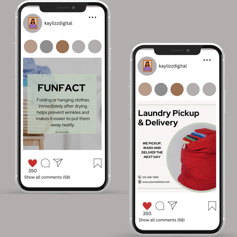 Laundry Service Instagram Post Template, Dry Cleaning Social Media ...