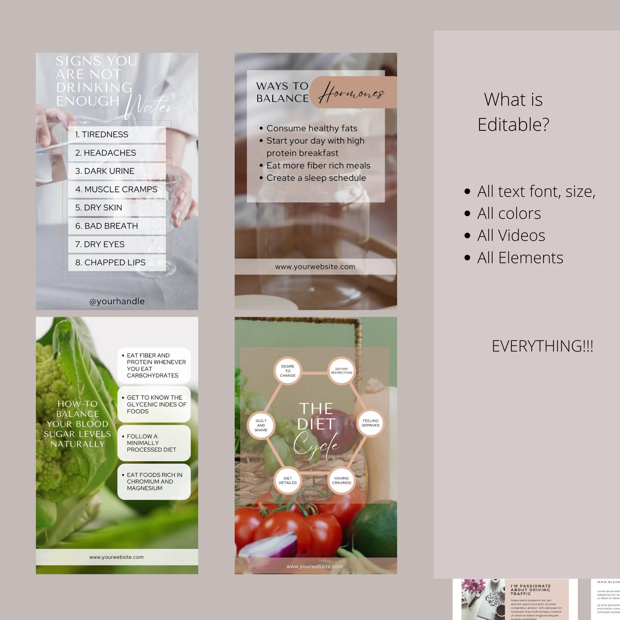 Nutritionist Social Media Posts, Health and Wellness Coach Instagram ...