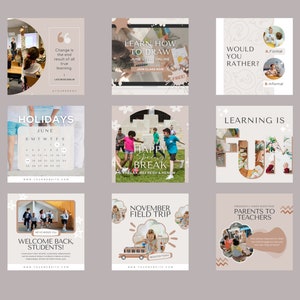 Education Instagram Posts, Canva Template, Early Childhood Education ...