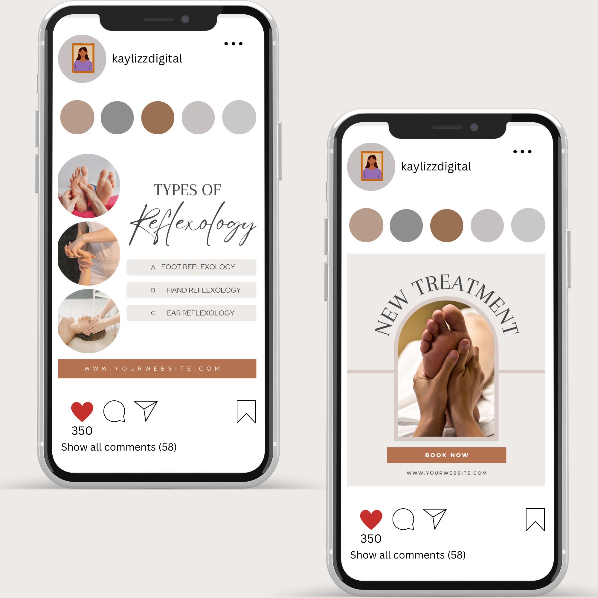 Reflexology Instagram Template, Foot Reflexology, Reflexologist ...