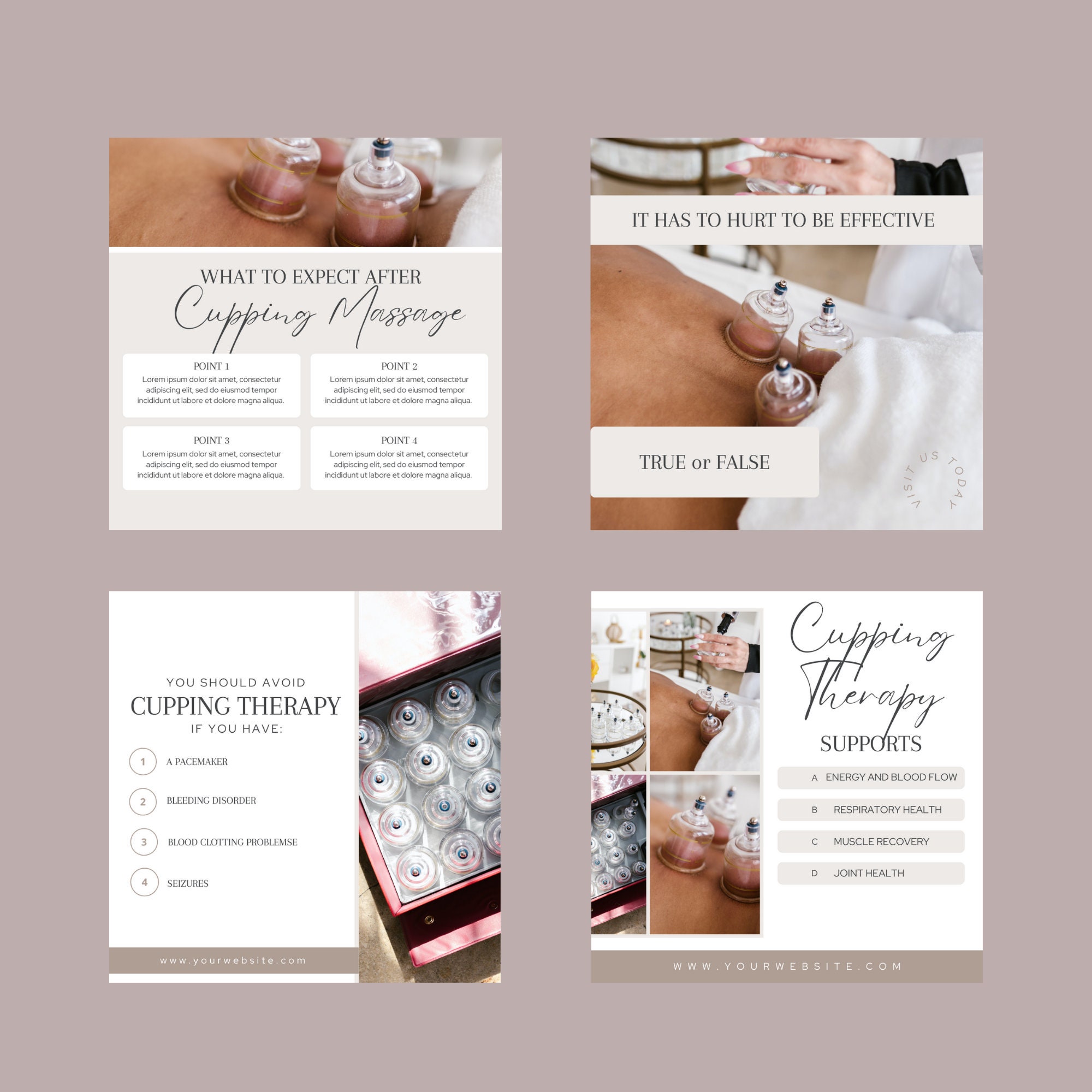 Cupping Therapy Social Media Post, Hijama Instagram Template, Cupping ...