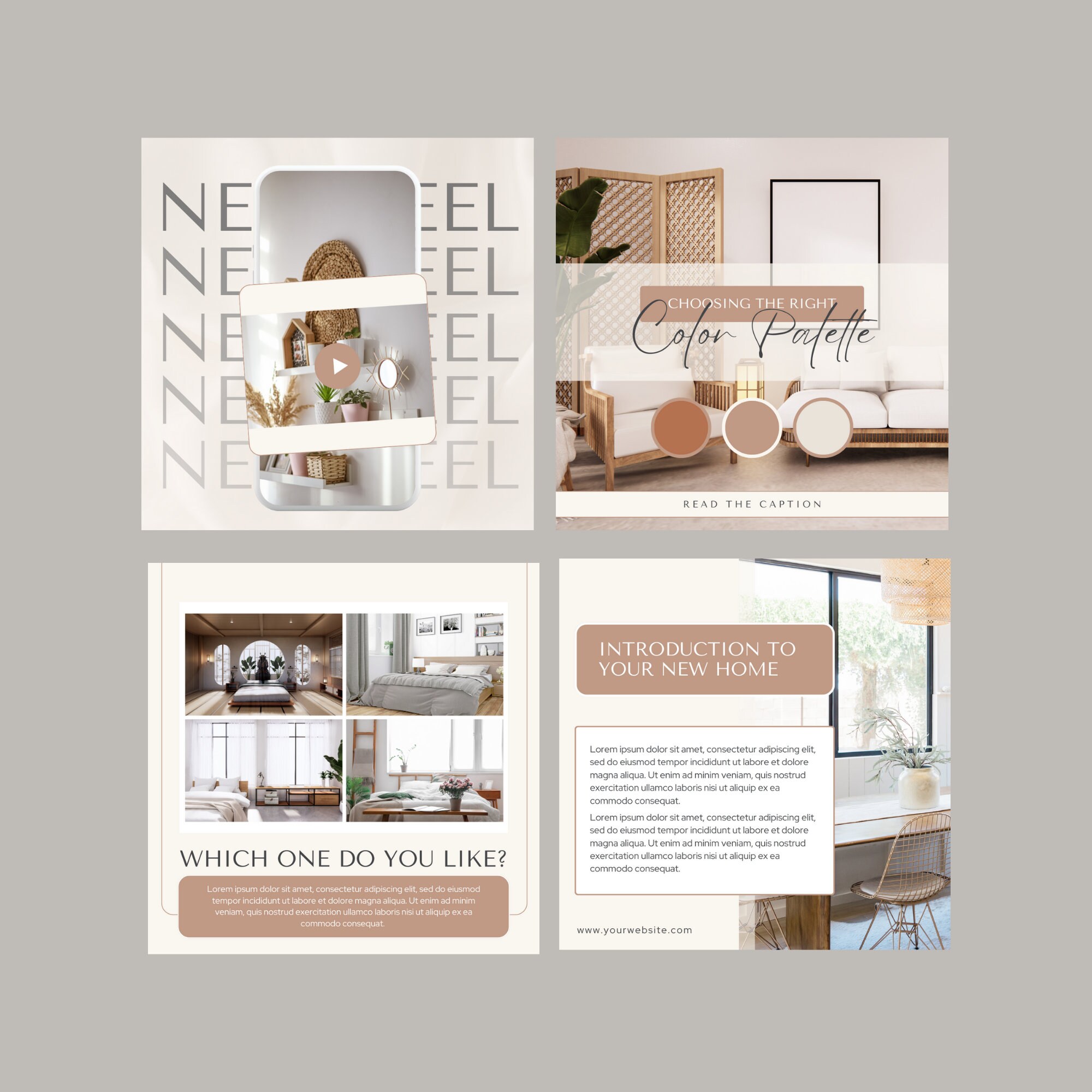 Interior Design Instagram Post Template Interior Design IG Post ...