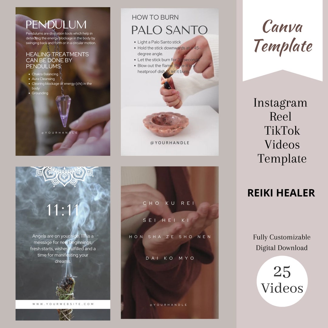 Reiki Instagram Reels, Reiki Instagram Reels, Tiktok Youtube Shorts ...