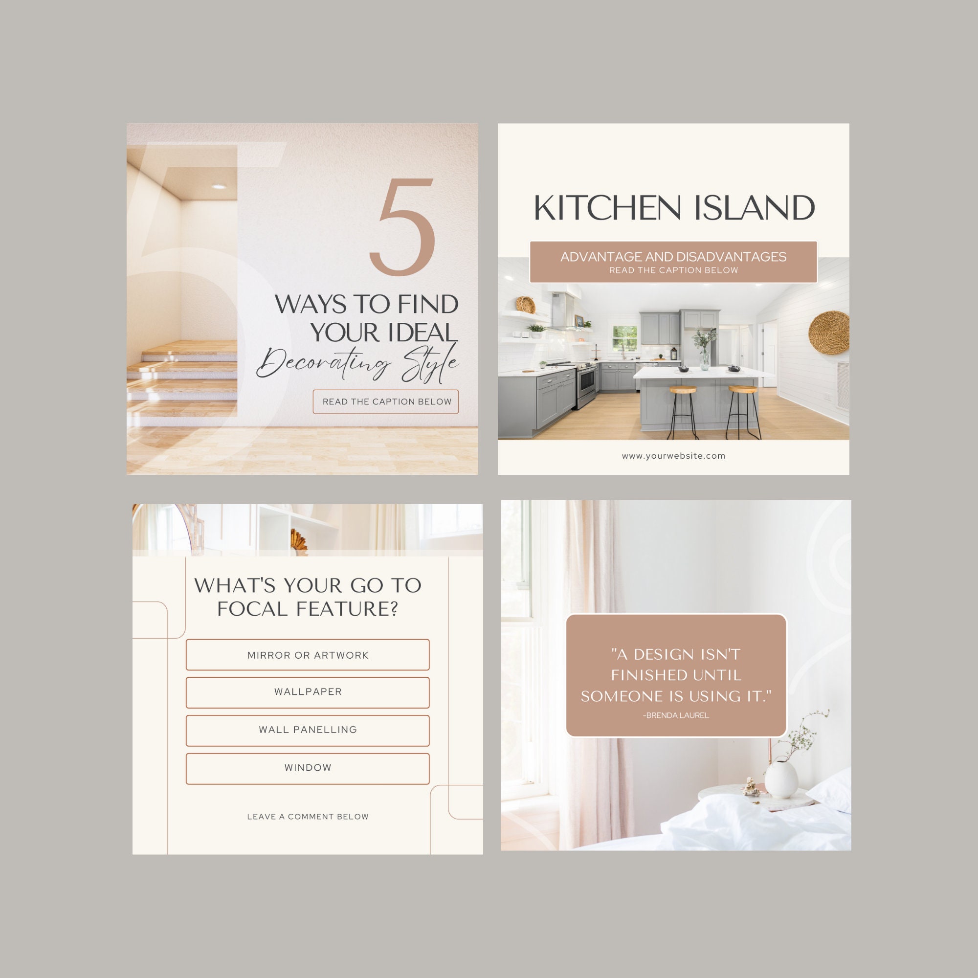 Interior Design Instagram Post Template Interior Design IG Post ...