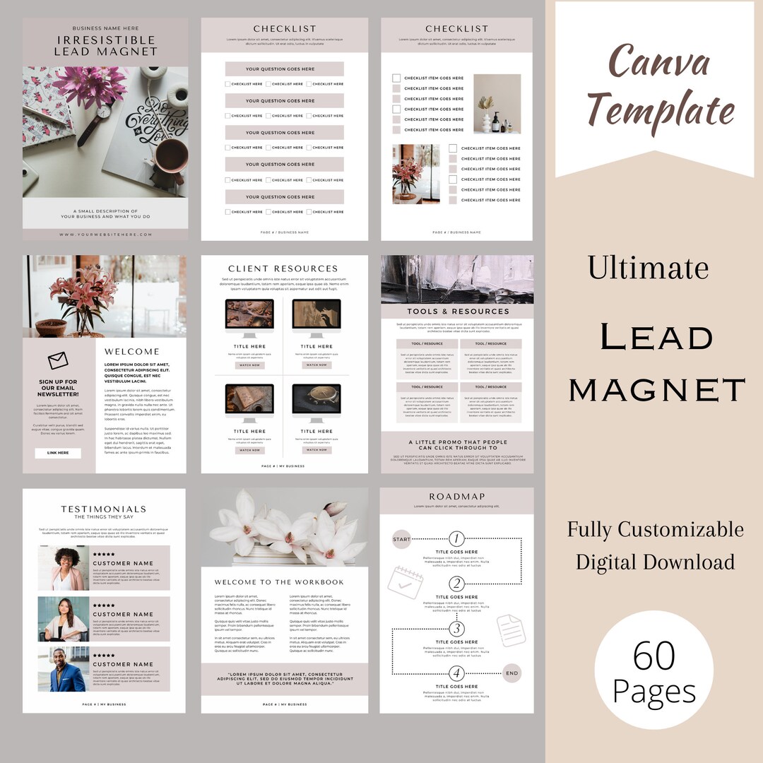 Lead Magnet Template, Ebook Template, Email Marketing Template, Lead ...