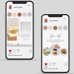 Handmade Soap Business Instagram, Soap Social Media Post Template ...