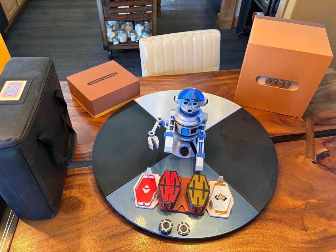 Kessel Sabacc 25" Lazy Susan Game Board - Homemade With RX-24 Droid ...