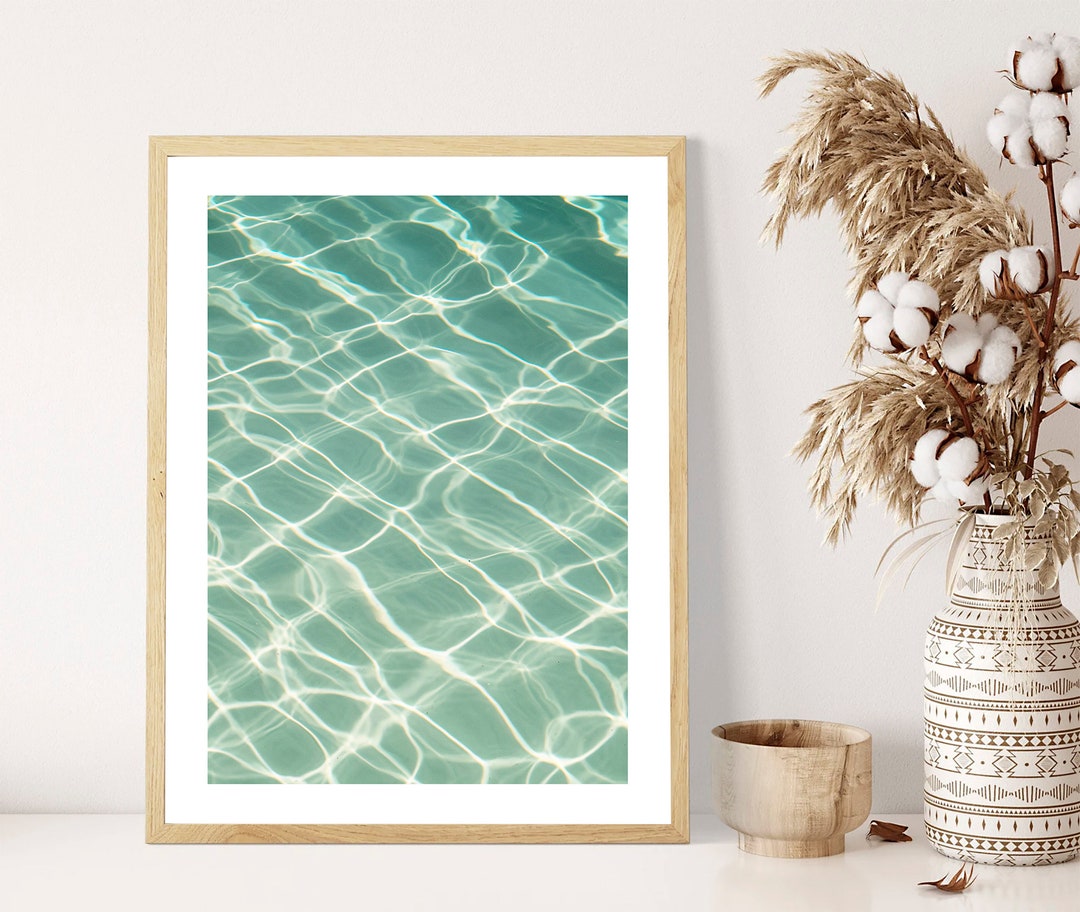 Turquoise Ocean Summer Photo A4 A3 A2 Sizes Coastal Wall Decor Serene ...