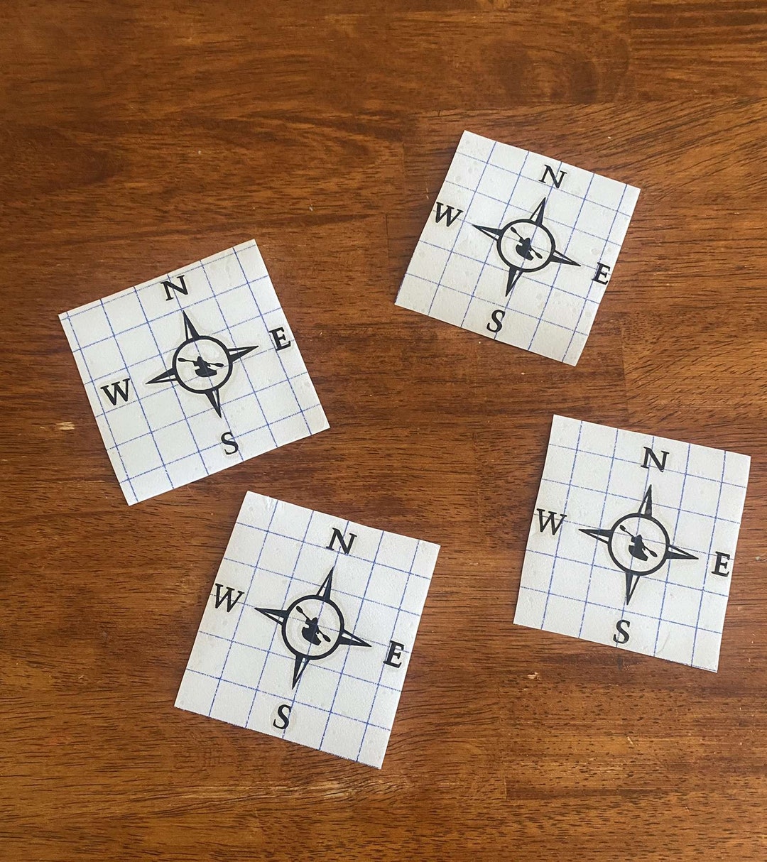 Kayaking Compass Sticker - Etsy