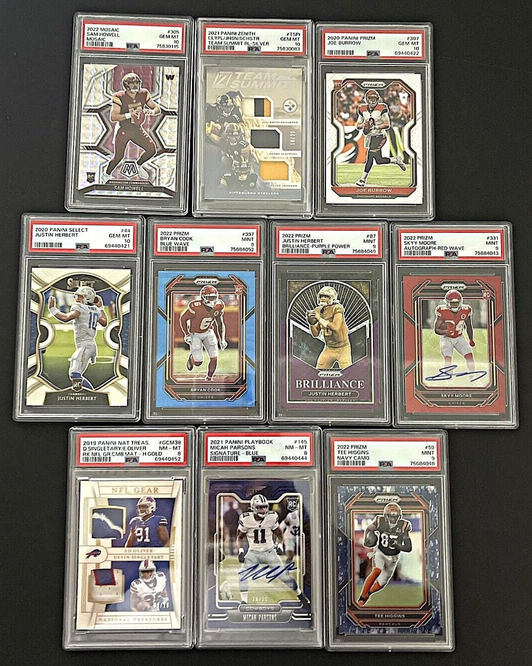 NFL Football Card Hot Pack: 1 Graded Card & 5 Rookies Guaranteed - Etsy