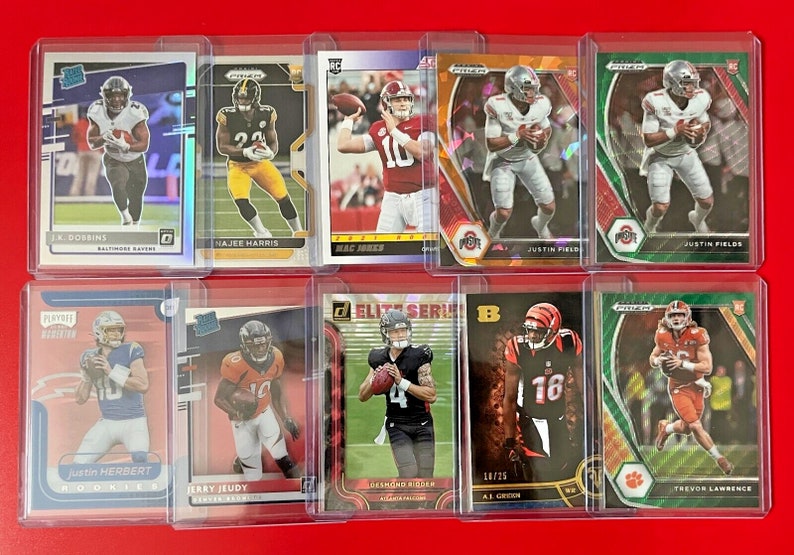 NFL FOOTBALL Hot Packs - 20 Sports Cards - 7 Rookies - Look for ...